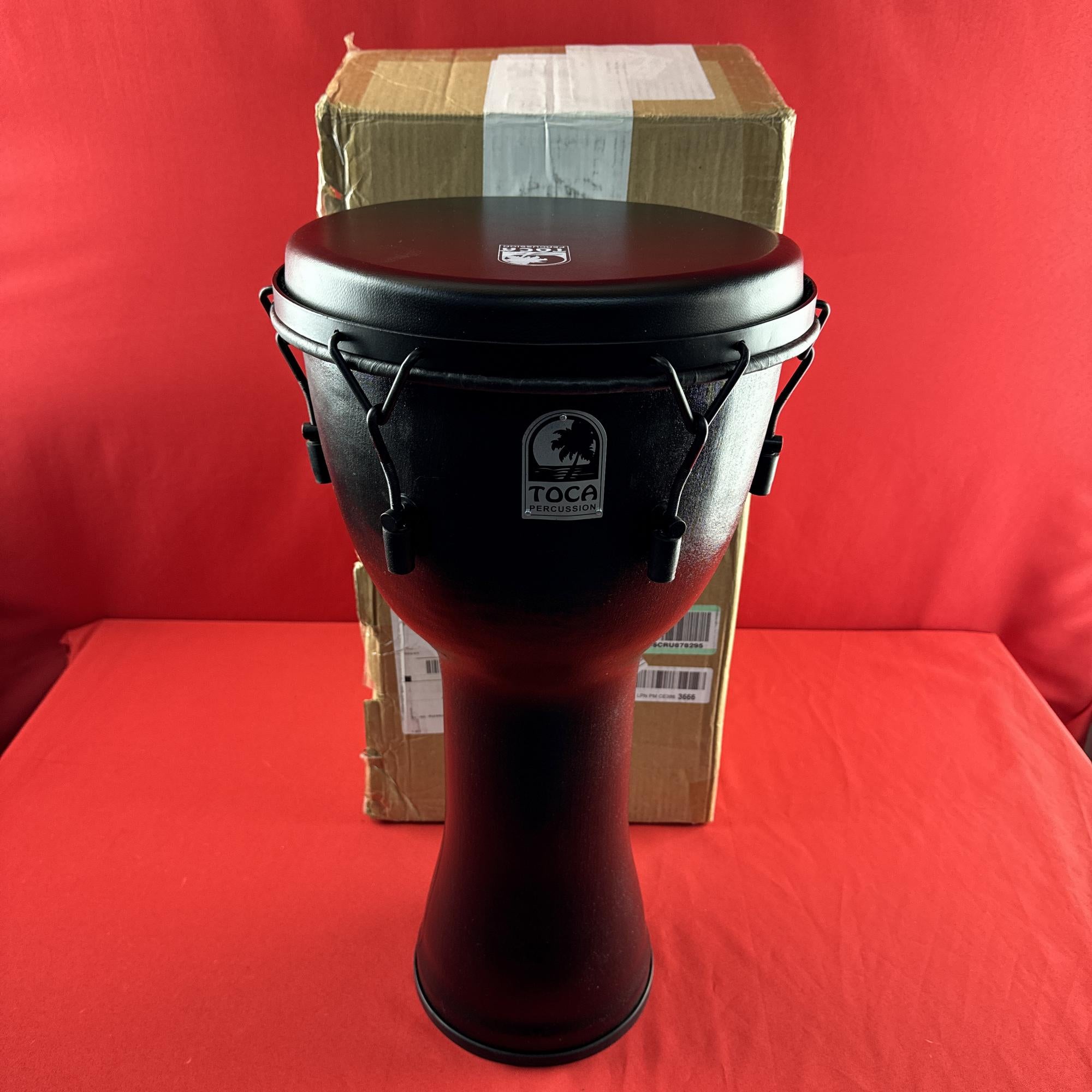 [USED] Toca SFDMX-12BM Mechanically Tuned 12-Inch Djembe, Black Mamba ...