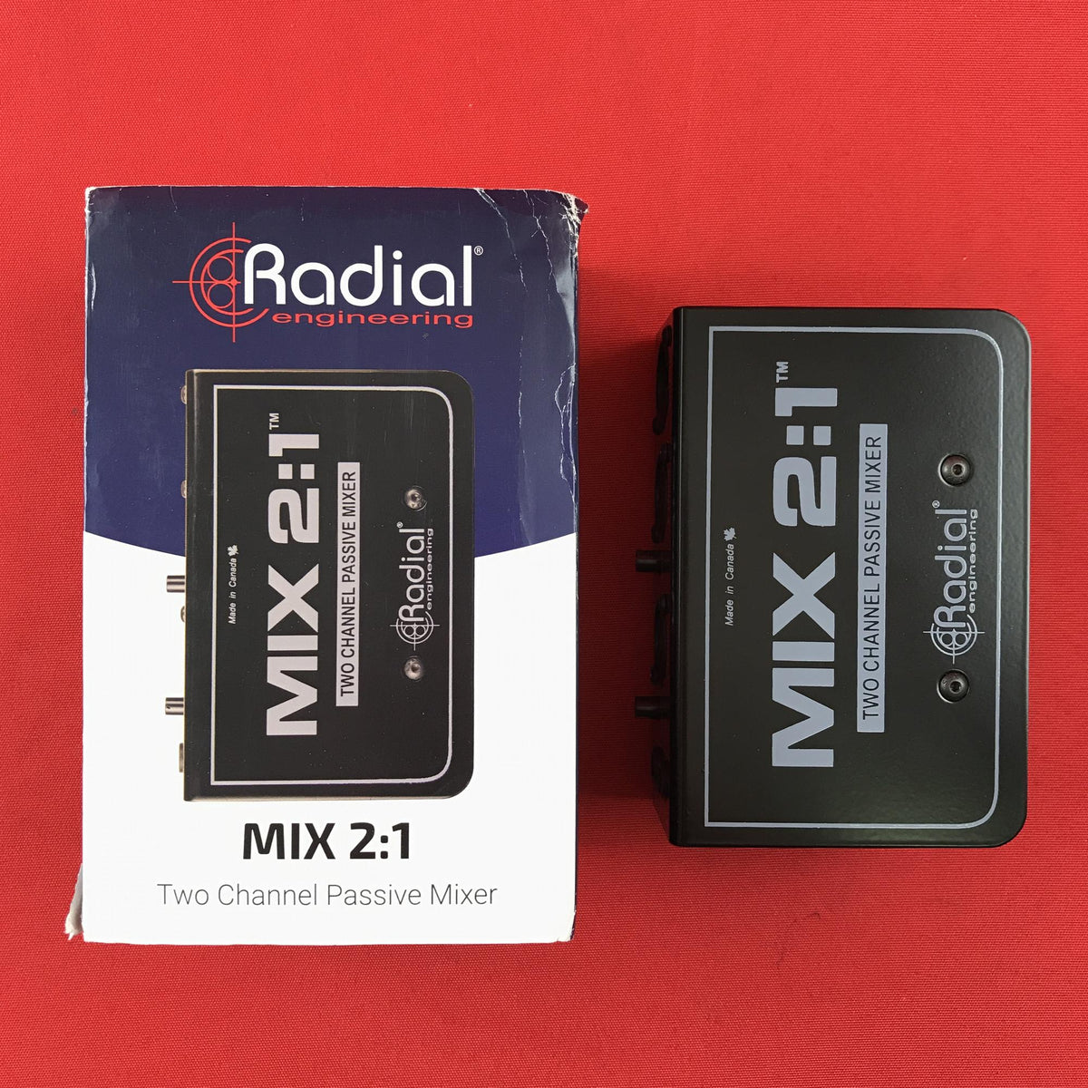 [USED] Radial MIX 2:1 Two Channel Audio Combiner and Mixer | guitar ...
